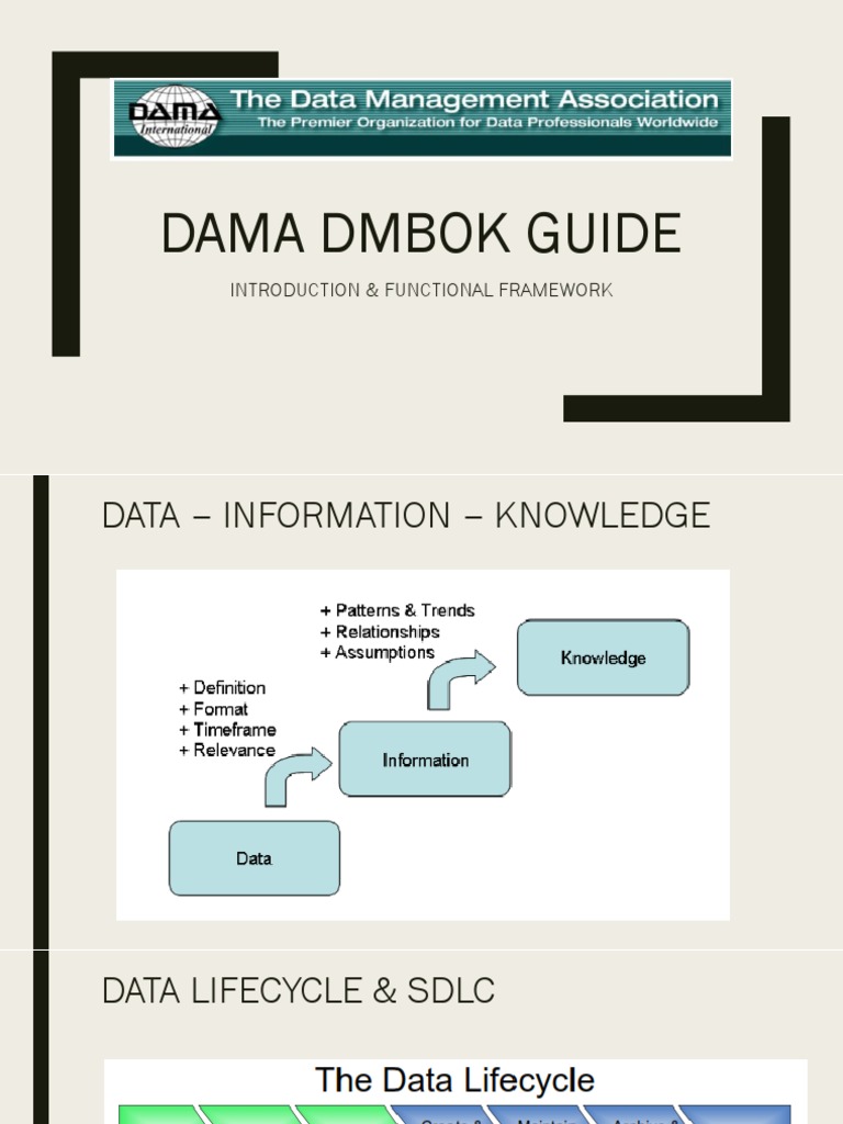 Data Management Functional Framework | PDF | Data Management ...