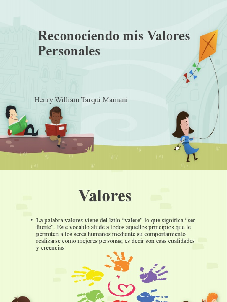 Reconociendo Mis Valores Personales | PDF | Dignidad | Comportamiento