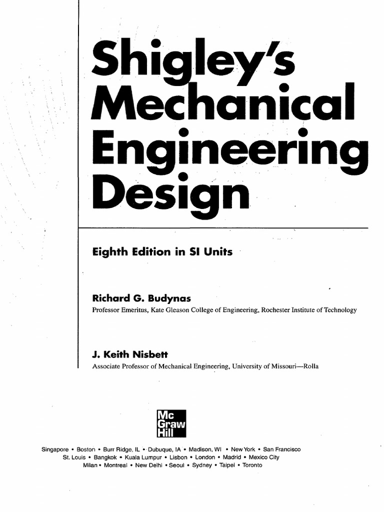 Shigley's Mechanical Engineering Design | PDF | Gear | Beam (Structure)