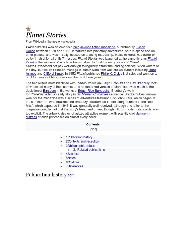 Planet Stories Pdf Publishing Speculative Fiction