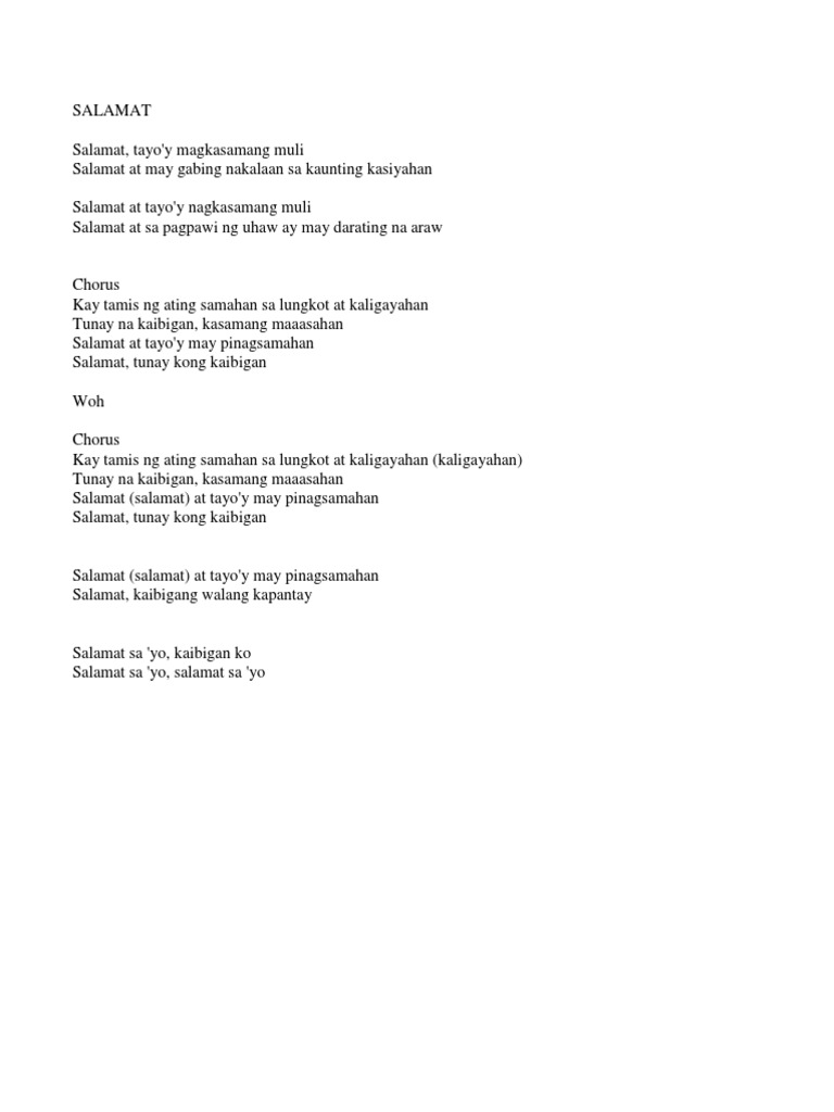 Salamat | PDF