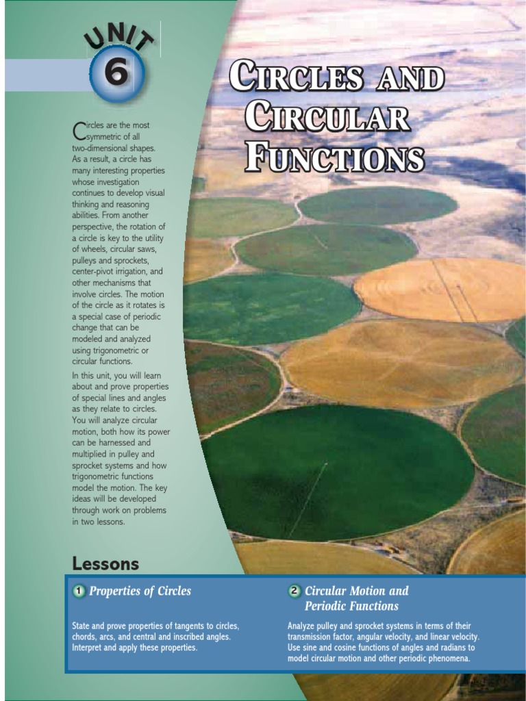IM3 Unit 6 | PDF | Circle | Angle