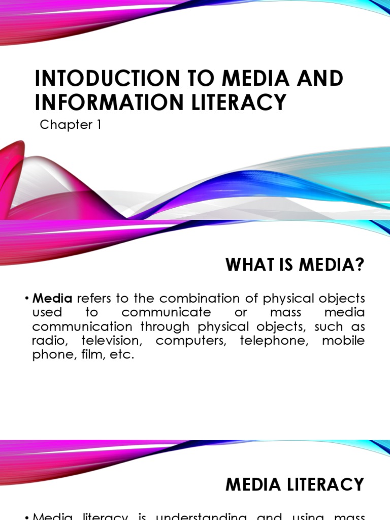 Chapter 1-Intoduction To Media and Information Literacy | PDF | Mass ...