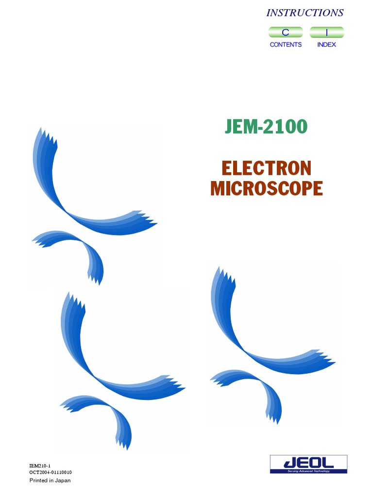 Tem Manual Jeol 2100 Pdf Pdf Transmission Electron Microscopy