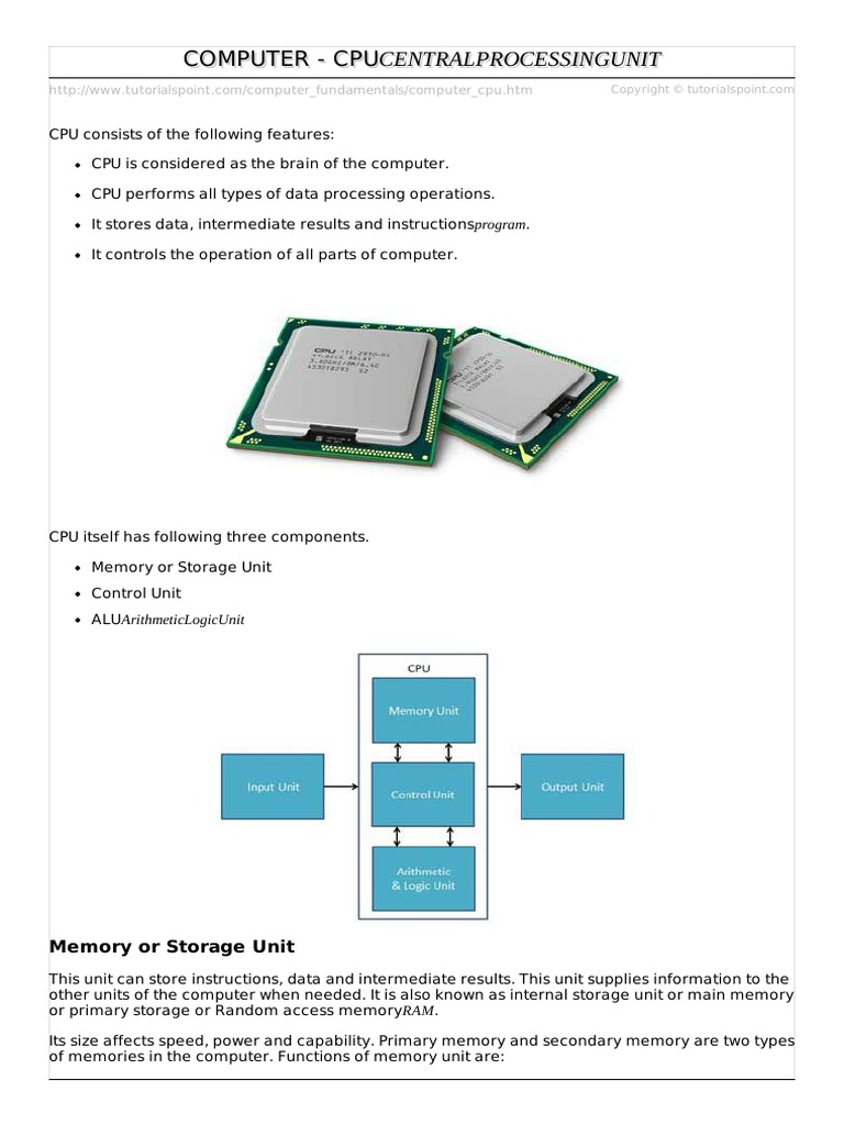 Computer Cpu | PDF