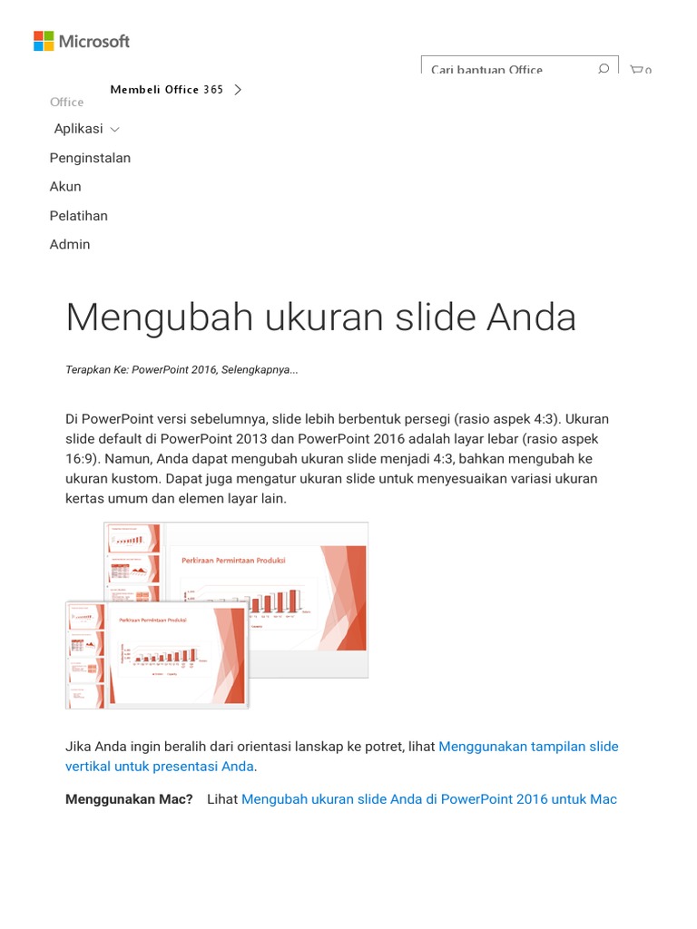 Ubah Ukuran Slide di PowerPoint | PDF