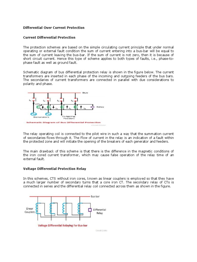Busbar Differential Protection | PDF