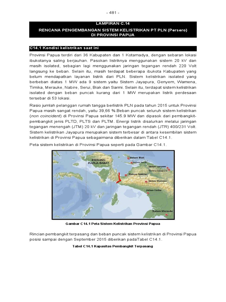 Ruptl PLN 2016-2025 Papua | PDF