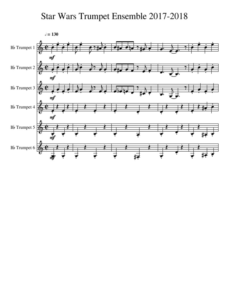 Star Wars Medley | PDF | Pitch (Music) | Music Theory