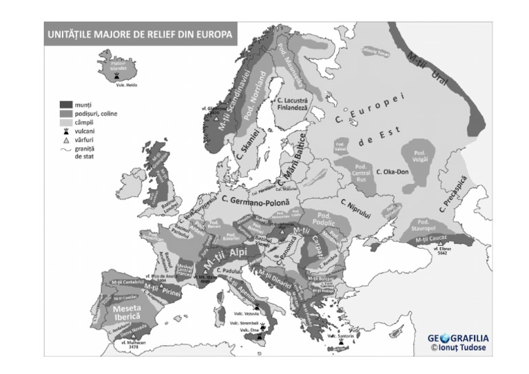 Relieful Europei | PDF