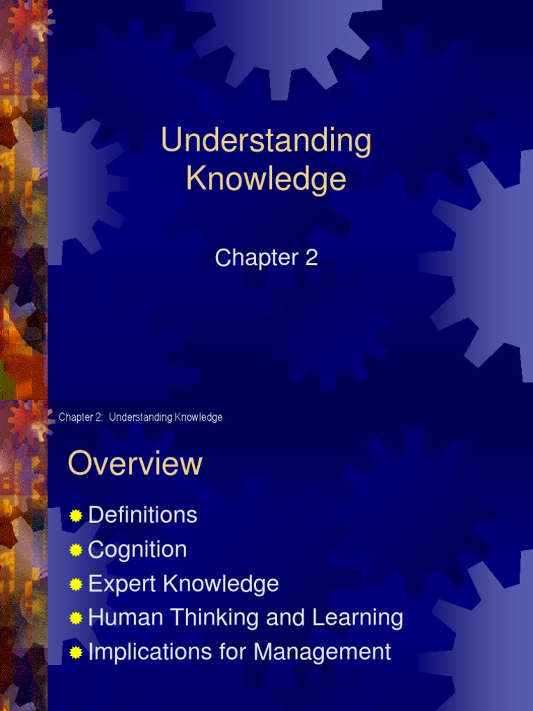 Awad KM Ch02 | PDF | Tacit Knowledge | Expert