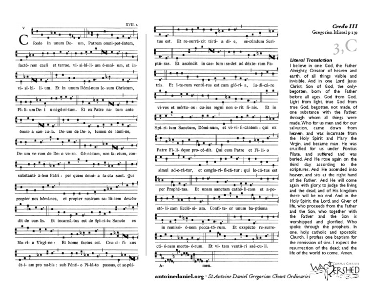Chant Credo PDF | PDF | Jesus | Mary, Mother Of Jesus