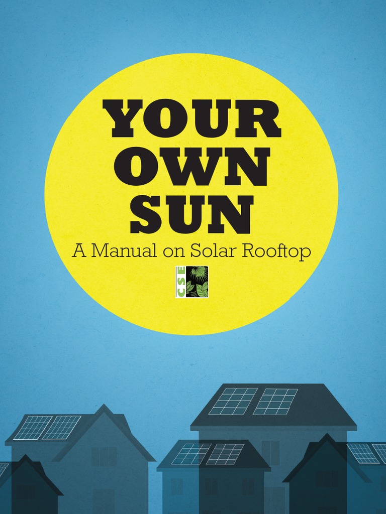 Manual On Solar Roof Top | PDF | Photovoltaic System | Photovoltaics