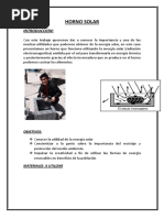 Proyecto de Horno Solar | PDF