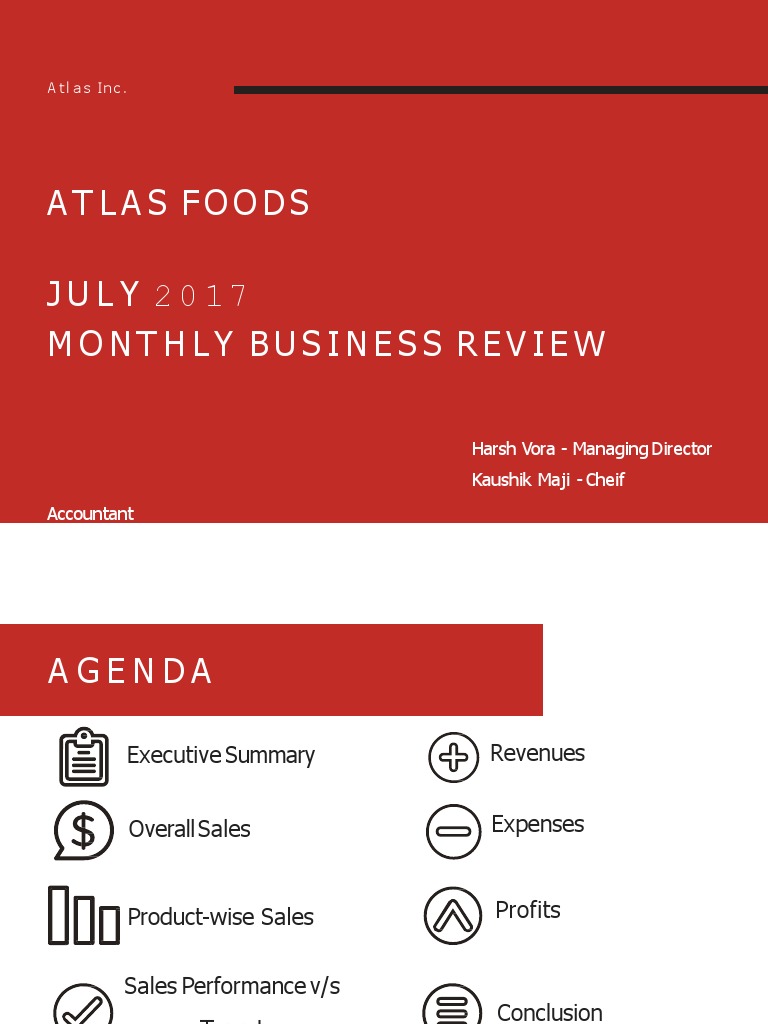 Atlas Foods July 2017 Review | PDF