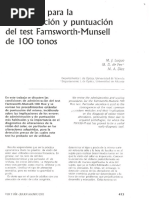 Test de Farnsworth: Evaluación Visual | PDF | Medicina CLINICA