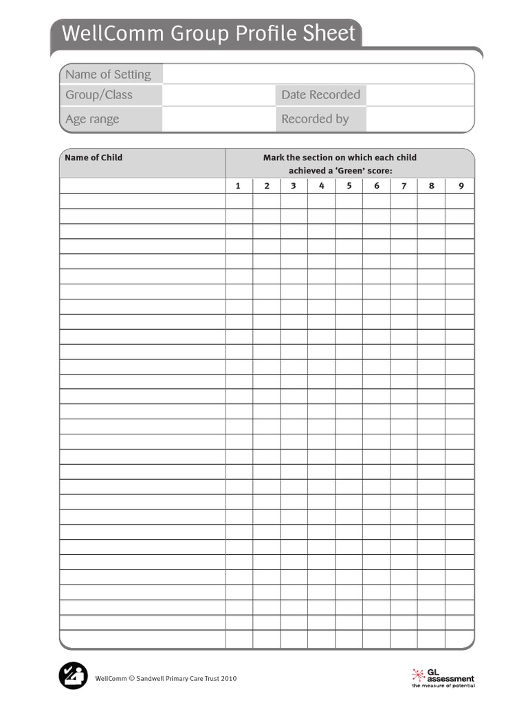 #3 GroupProfileSheet | PDF