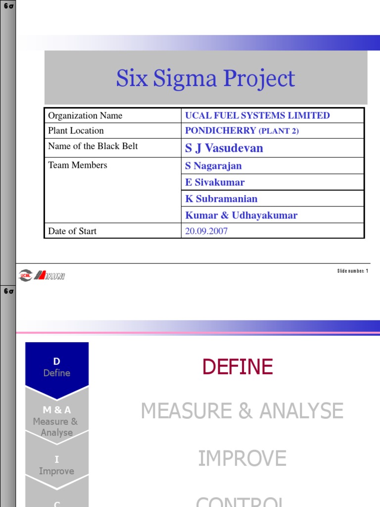 Six Sigma Project - Machining | PDF | Six Sigma | Machining