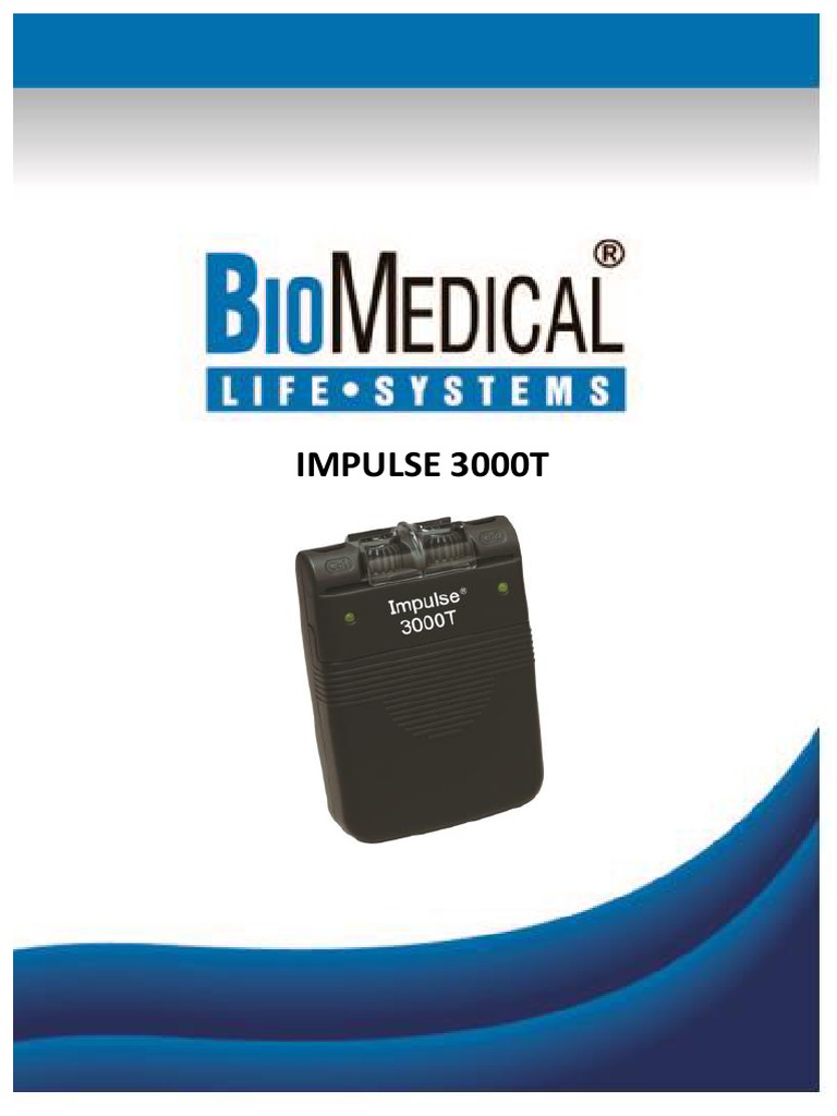 Guía de Uso del Dispositivo TENS IMPULSE 3000T | PDF | Dolor | Frecuencia