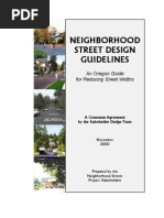 Standard Street and Sidewalk Dimensions | PDF | Street | Urban Planning