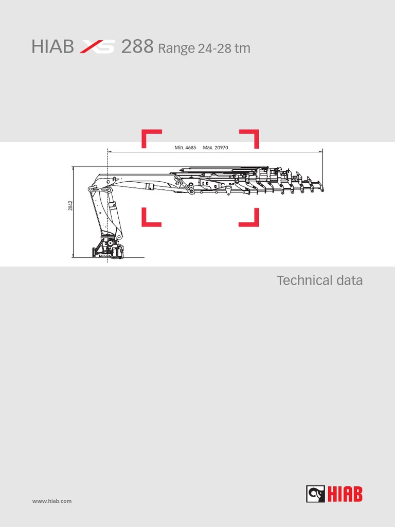 Hiab 288 | PDF | Crane (Machine) | Kilogram
