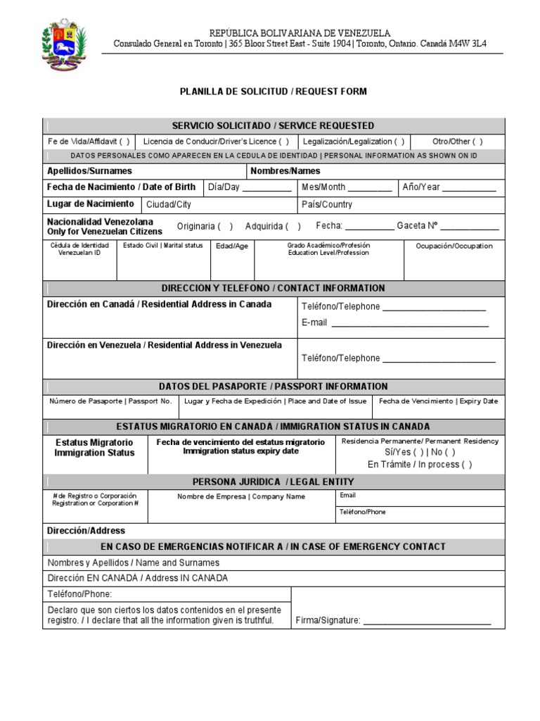 Planilla de Solicitud-2 | PDF | Gobierno y personalidad | Documentos oficiales