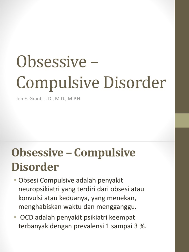 Obsessive - Compulsive Disorder | PDF | Pengembangan Diri