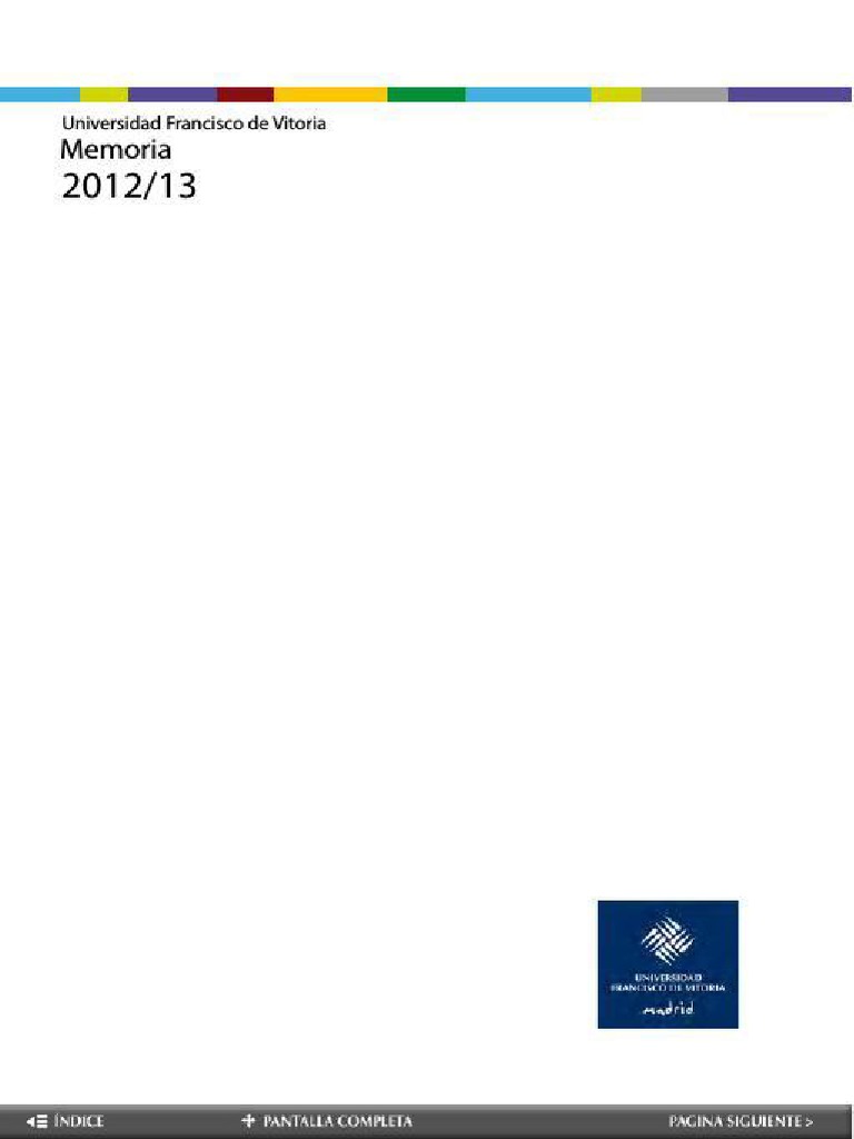 Memoria 2012-2013 UFV | PDF