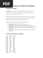Ejemplos de palabras pentasílabas | PDF | Violencia | Agitación