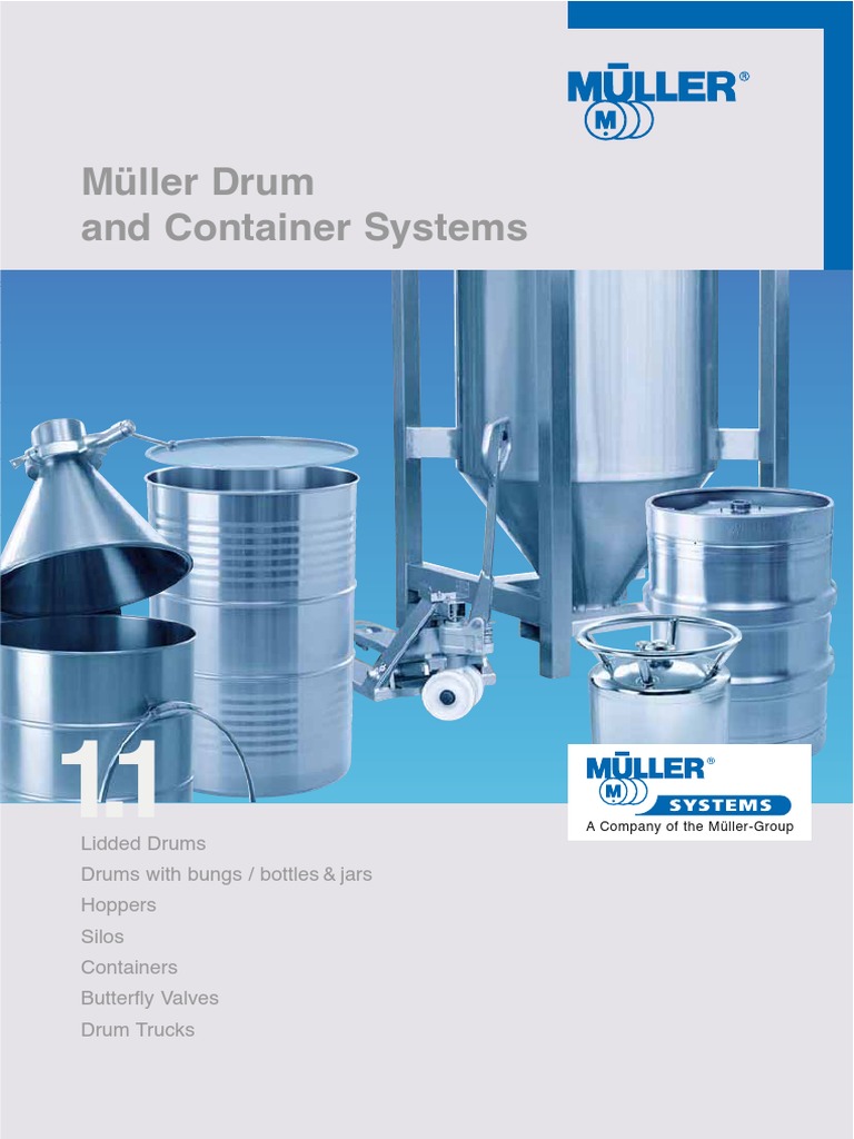 Drum Container Systems | PDF | Valve | Drum Kit