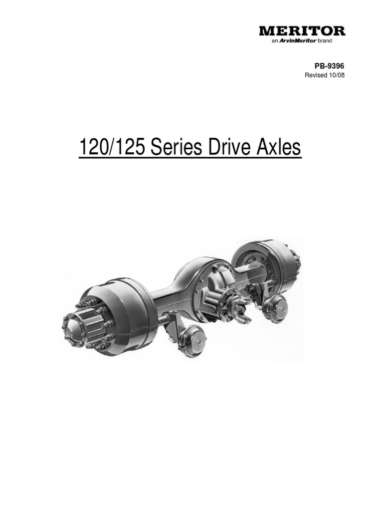 Meritor 120 125 SeriesSriveAxles | PDF | Technology & Engineering