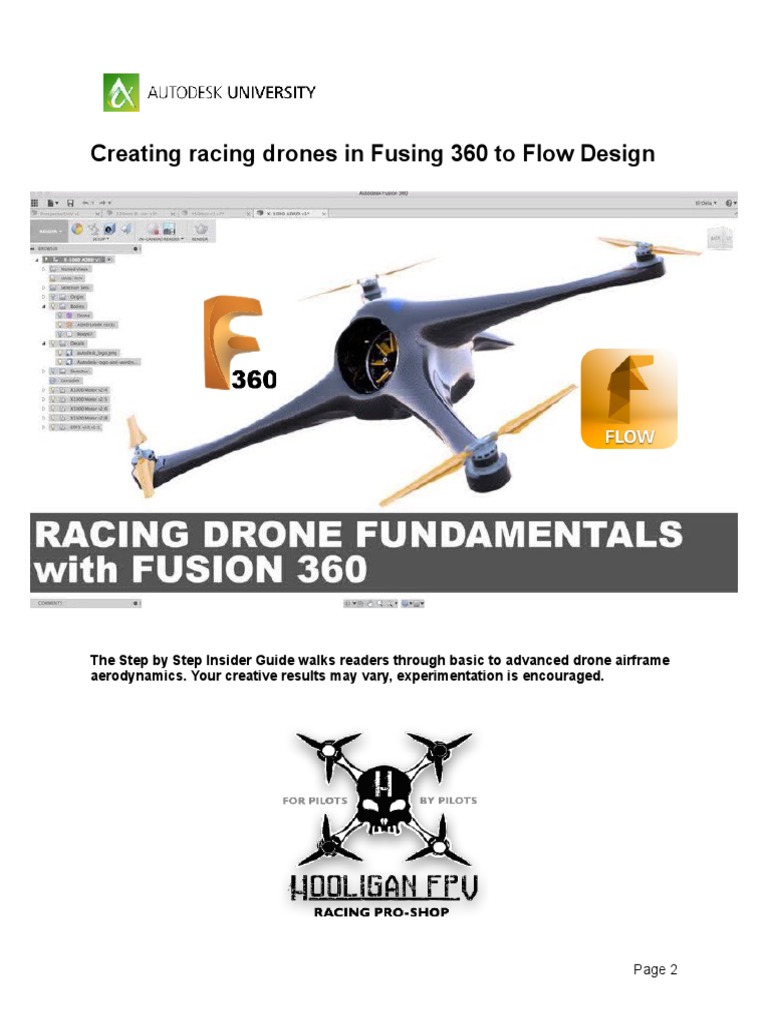 Drone Fusion360 | PDF | Wind Tunnel | Unmanned Aerial Vehicle
