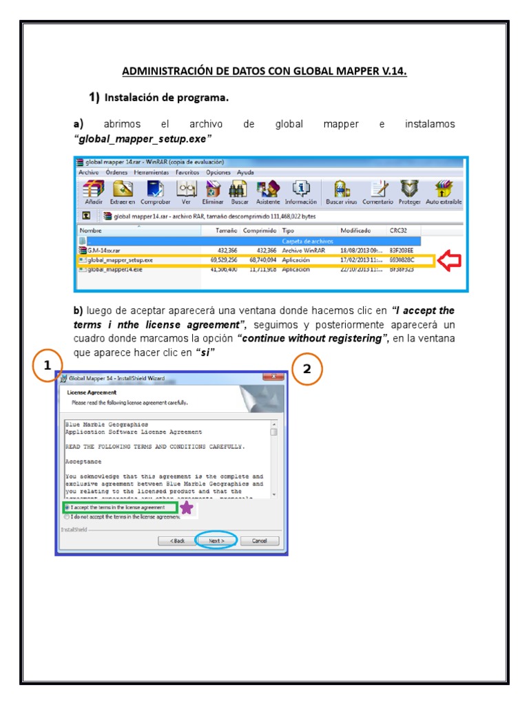 Global Mapper | PDF | Point and Click | Archivo de computadora