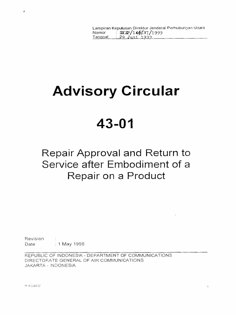 Ac 43-01 (43-337 Form) | PDF | Fuselage | Aerospace Engineering