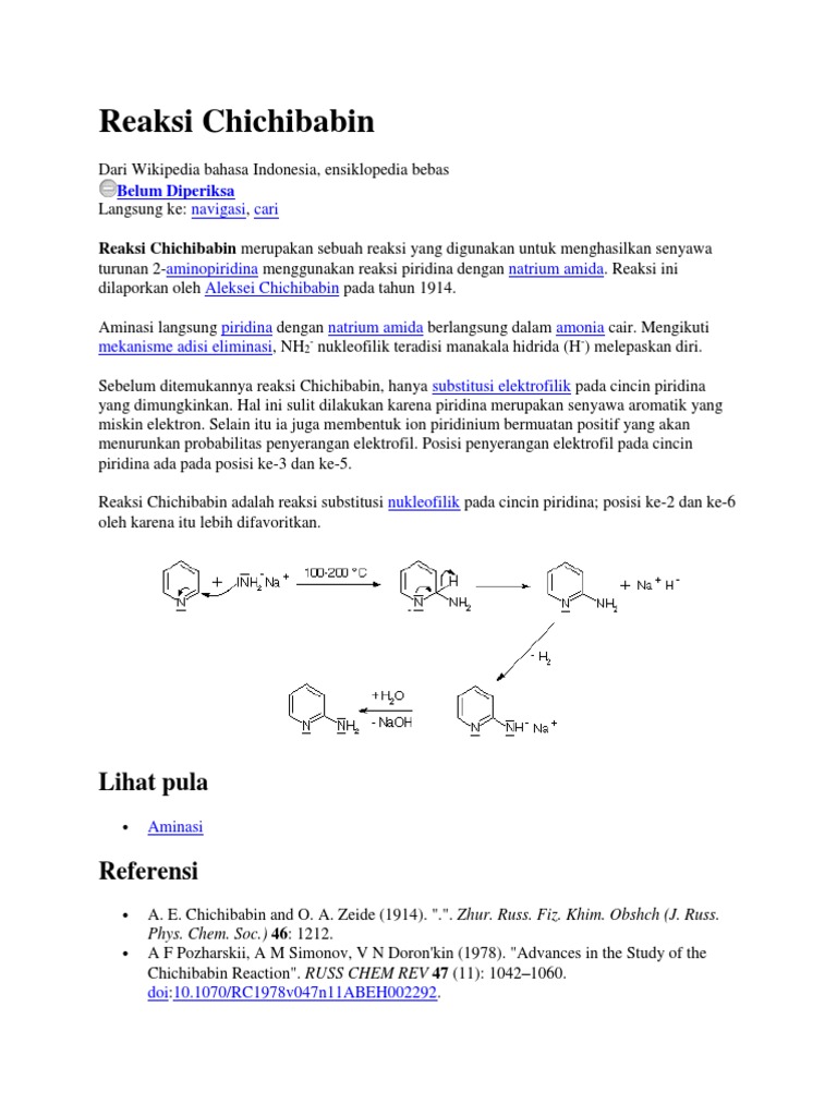 Reaksi Chichibabin | PDF