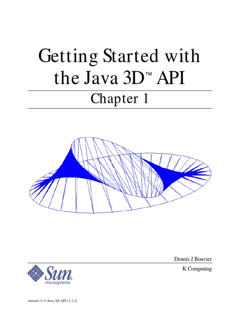 j3d Tutorial Ch1 | PDF | Java (Programming Language) | Class (Computer Programming)