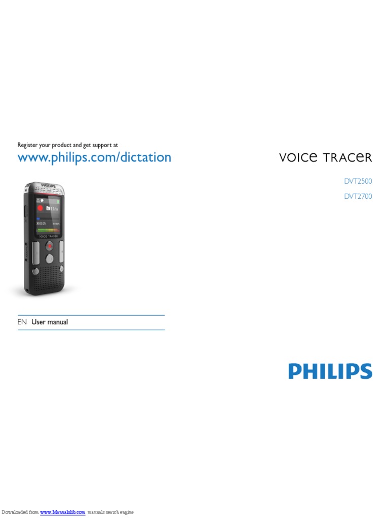 Philips Voice Tracer - dvt2500 PDF | PDF | Usb Flash Drive | Computer File