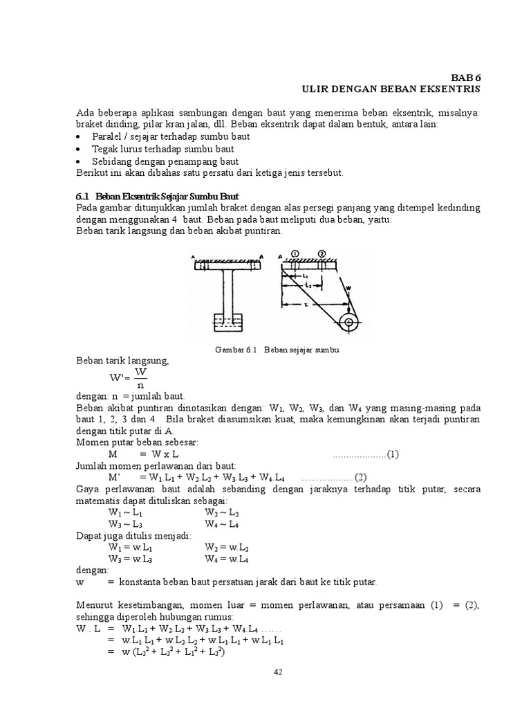 Makalah 6 Bab6 Sambungan Ulir-Eksentris | PDF