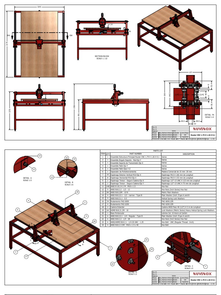 Router CNC Parte 1 | PDF | Tornillo | Industrias