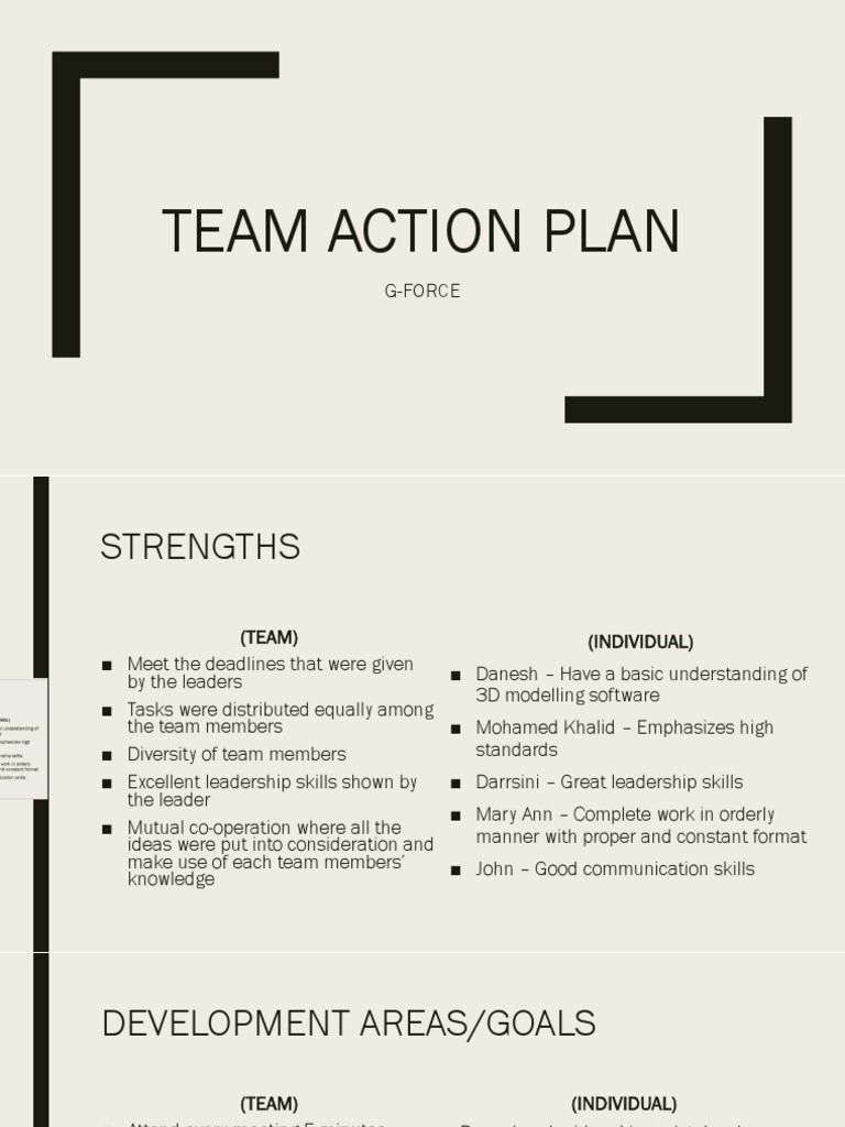 Team Action Plan | PDF
