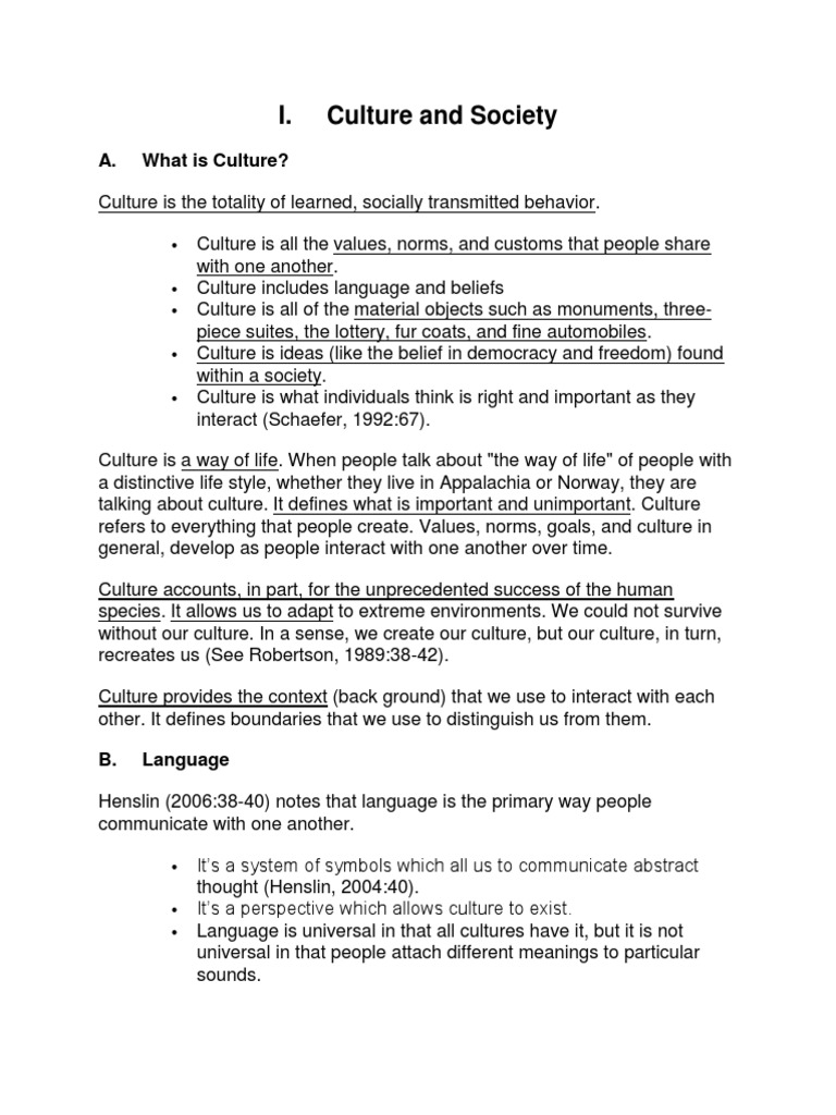 Understanding Culture: An Exploration of the Components, Concepts, and ...
