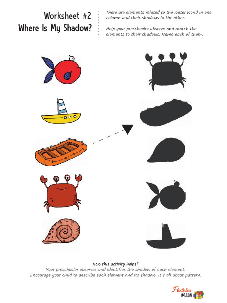 Where Is My Shadow? Where Is My Shadow? Worksheet #2 | PDF | Wellness