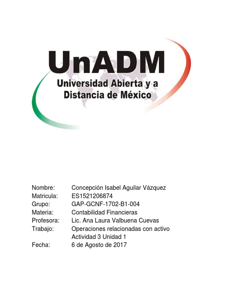 GCNF U1 A3 Coav | PDF | Contabilidad | Bancos