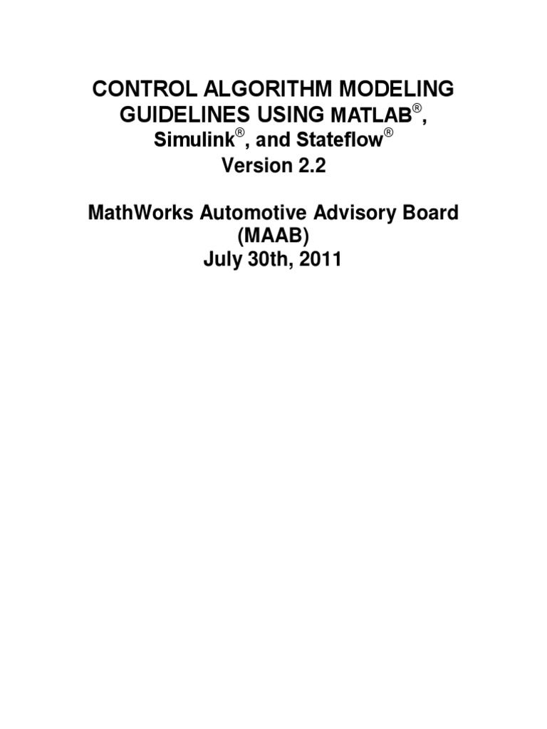 MAAB Style Guideline Version2p2 PDF | PDF | Matlab | Source Code