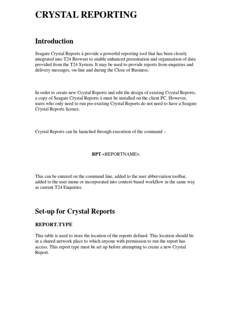 Crystal Reporting | PDF | Microsoft Access | Databases