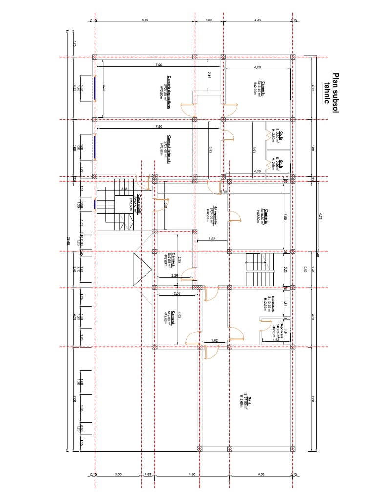 Plan Subsol Tehnic | PDF