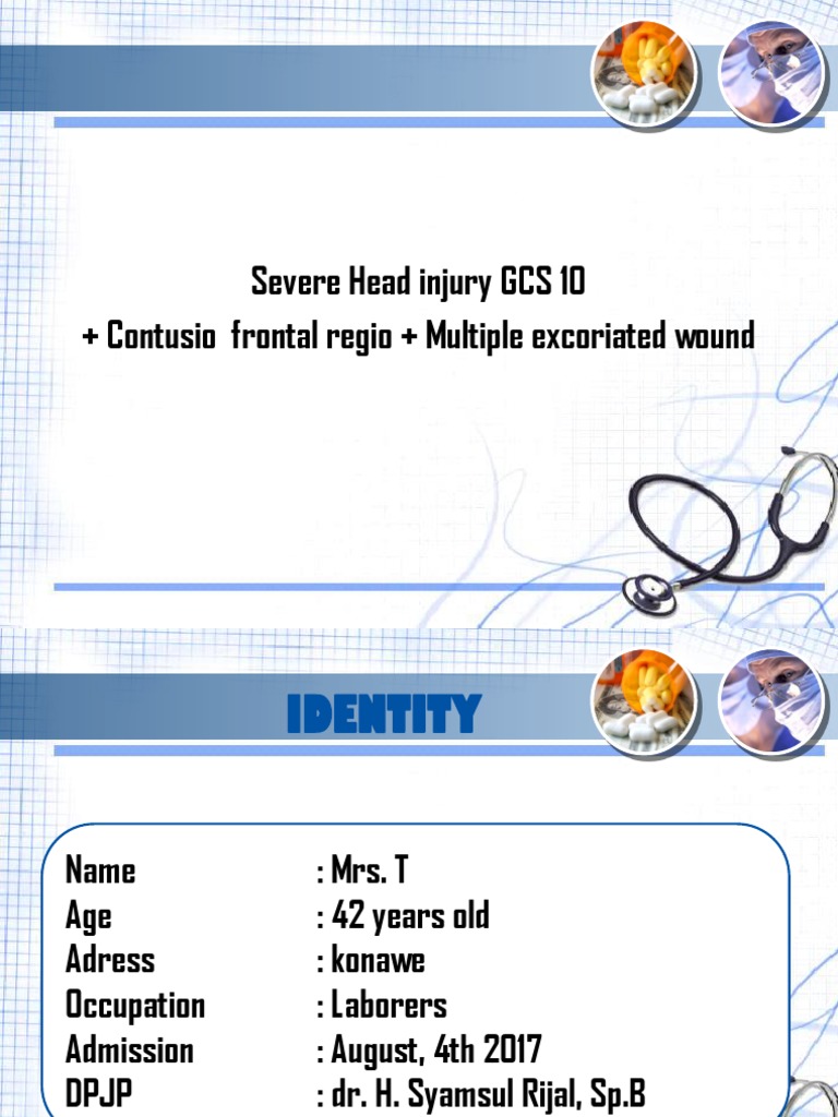 Kasus TCS GCS 10 | PDF | Traumatic Brain Injury | Human Diseases And ...