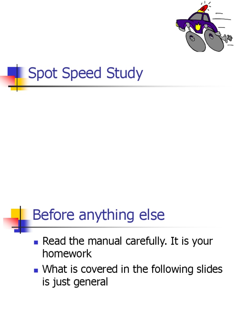 Spot Speed Study | Median | Histogram