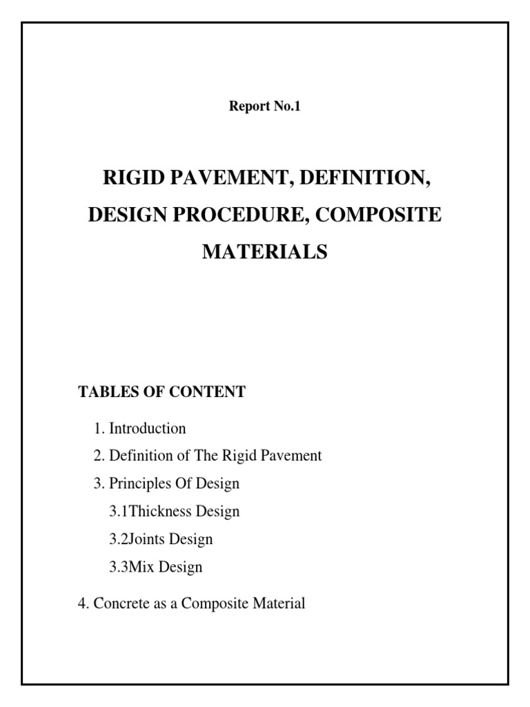 Concrete Rigid Pavement Design. Hw2 | PDF | Road Surface | Concrete
