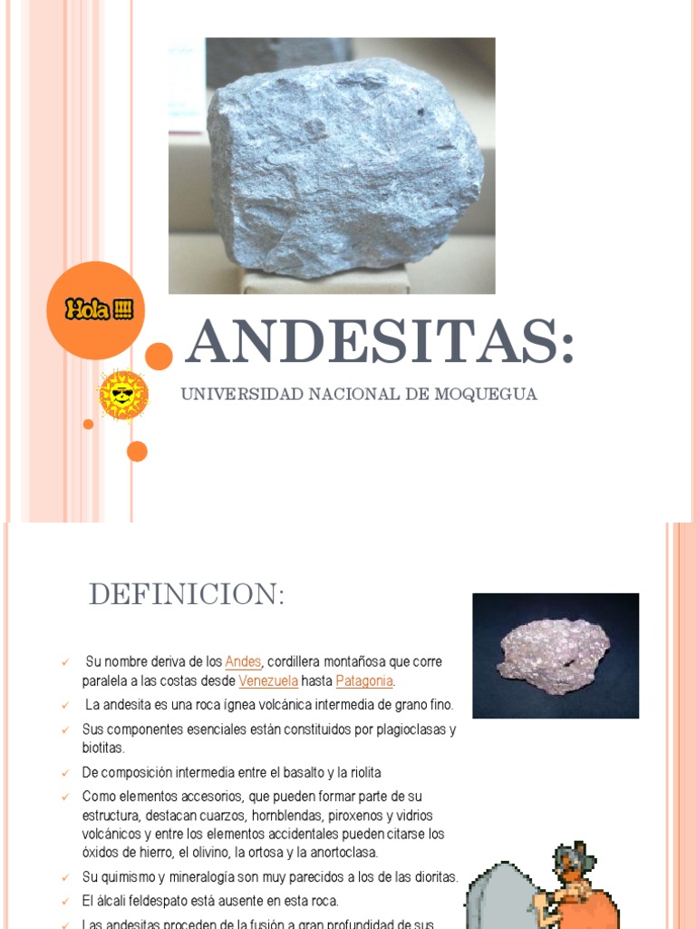 ANDESITAS | PDF | Roca ígnea | Rocas